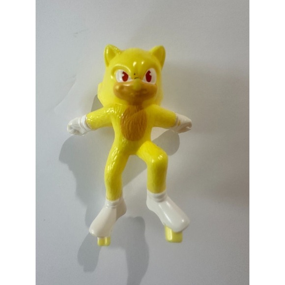 Toys | Sega Sonic The Hedgehog Yellow Plastic Toy Figure 3 Tall | Poshmark